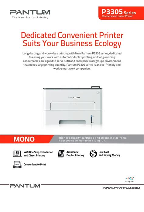 Pantum P3308DW Monochrome Laser Printer 24ppm At 12900 In Dehradun