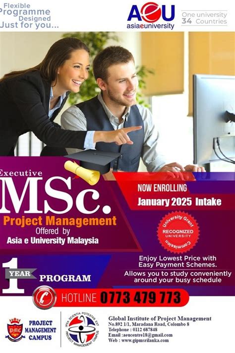 MSc In Project Management Programmes Global Institute Of Project Management Sri Lanka