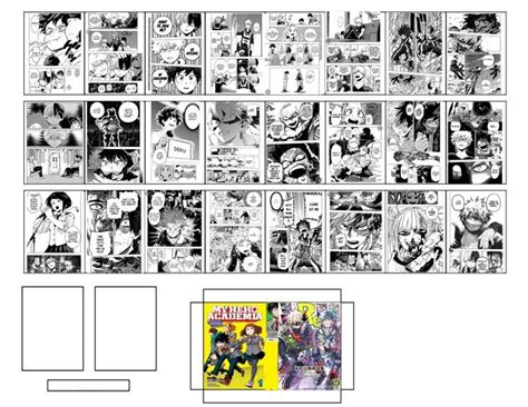 Mini Manga De My Hero Academia Pegatinas Bonitas Impresiones Japonesas Mini Libros