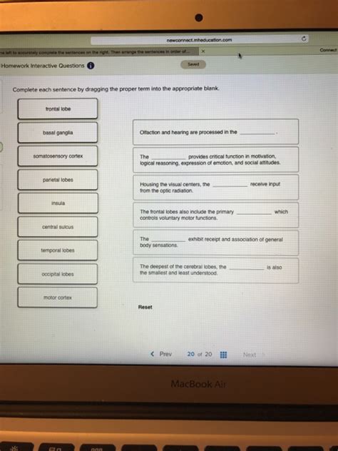 Solved Complete Each Sentence With The Correct Word Then