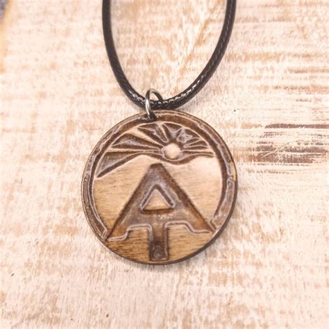 Hike The Appalachian Trail Engraved Wood Charm Cord Necklace Etsy