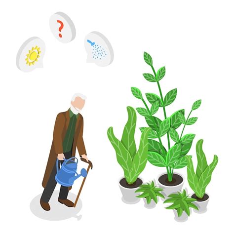 Premium Vector D Isometric Flat Vector Illustration Of Dementia Memory Loss Item