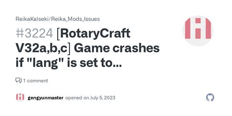 Rotarycraft V32abc Game Crashes If Lang Is Set To Zhcn · Issue 3224 · Reikakalseki
