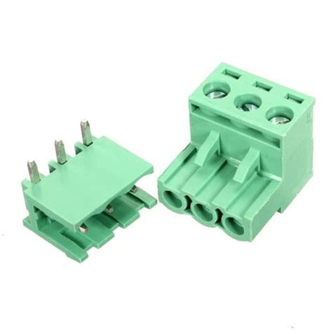 Jual Terminal Block Konektor Plugable 5 08mm 3 Pin Screw Hijau Kota