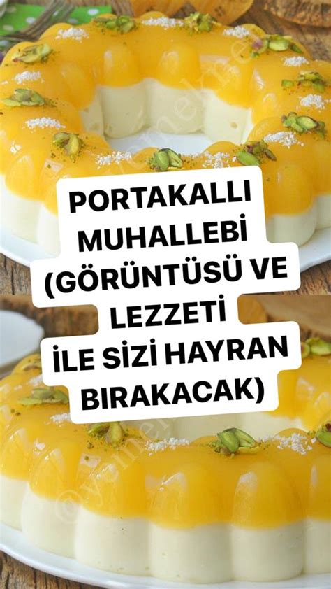 Portakallı Muhallebi Tarifi Resimli Anlatım Yemek Tarifleri