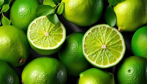 Lime Pattern Background Premium Ai Generated Image