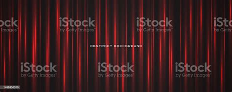 3d 레드 블랙 테크노 추상 배경은 어두운 공간에 조명 모션 효과 장식 개념으로 겹쳐진다 배너 전단지 카드 또는 브로셔 표지를 위한 현대적인 그래픽 디자인 요소 빛나는