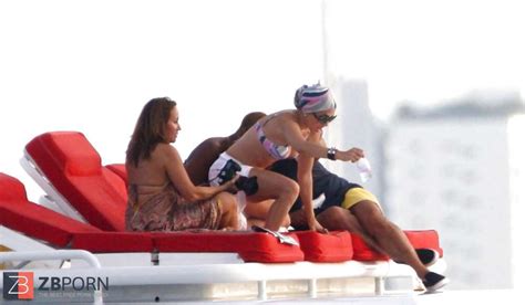 Jennifer Lopez Celebrating Her Bday In Miami Bathing Suit Top Zb Porn