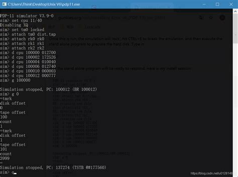 unix v6 环境搭建：simh 安装 unix v6、unix v6 基本使用以及源代码获取 unix v6镜像 csdn博客