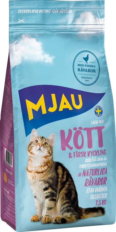 Mjau Meow Adult Meat And Chicken Cat Food 75kg • Pris