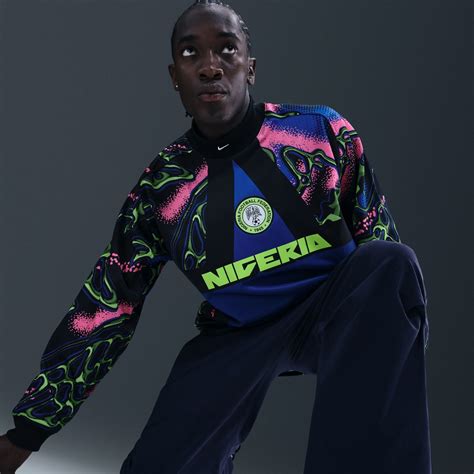 Nigeria Authentic Goalkeeper Jersey Blackhyper Pinkwhite Io0782 010 I
