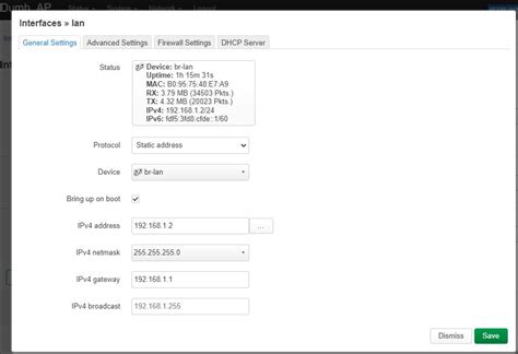 [openwrt Wiki] Guest Wi Fi On A Dumb Wireless Ap Using Luci