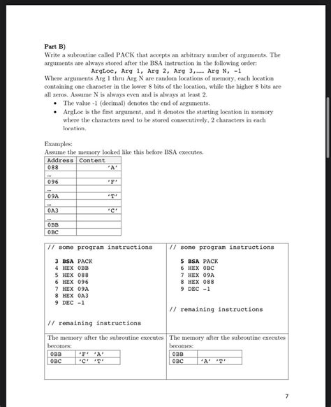 Solved Write A Subroutine Called Pack That Accepts An