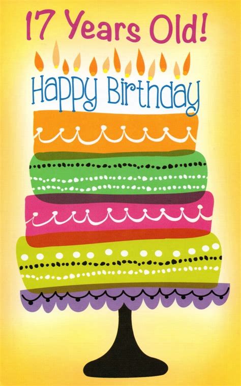 Happy 17th Birthday Wishes Any Age Happy 17th Birthday Daughter Card