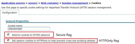 Setting The Only And Secure Flags On Websphere Application Server Cookies