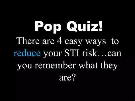 Sexual Health 101 For Adults Ppt