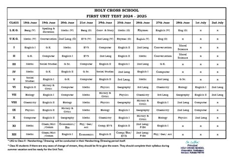 Ut 1 Time Table Pdf