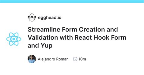 Streamline Form Creation And Validation With React Hook Form A