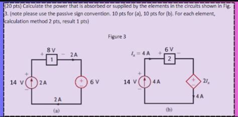 Solved 20 Pts Calculate The Power That Is Absorbed Or