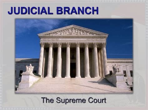 Judicial Branch Definition