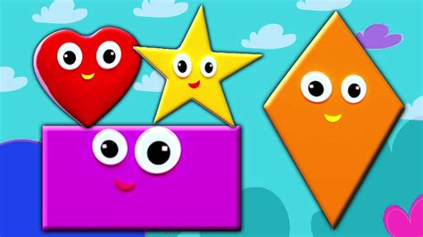 아이들을위한 모양 노래 다른 모양을 배우십시오 교육적인비디오 Shapes Song Learn Shapes