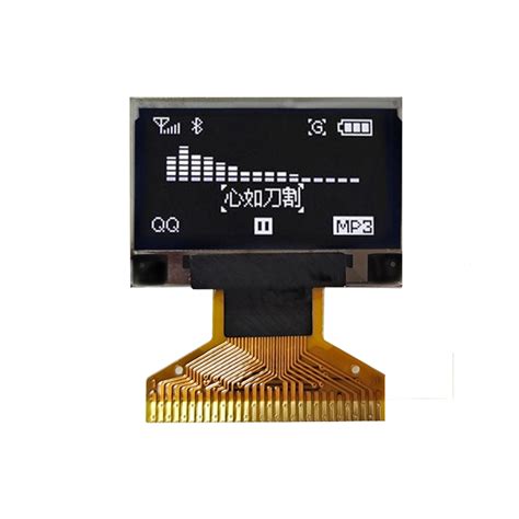 Custom Monochrome OLED X FPC Connector LCD OLED Display SSD Z OLED Display LCD