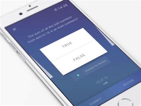 Quiz App Ios By Balaji True False Interface Design