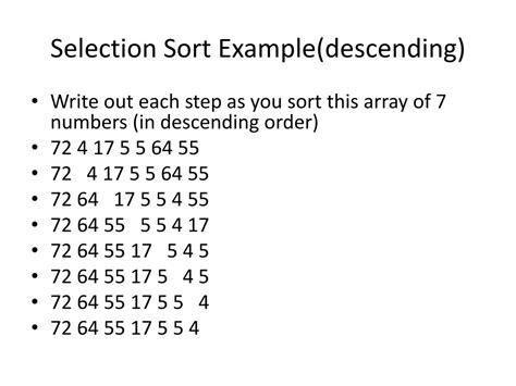 Ppt Selection Sort Powerpoint Presentation Free Download Id 1952480