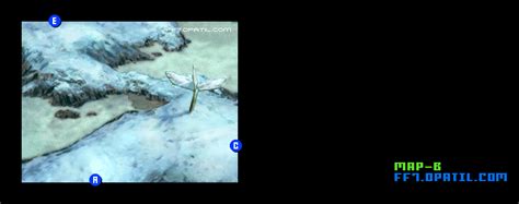 Great Glacier A To F Map Ff7 All Location Maps Ff7 Walkthrough And Strategy Guide Final