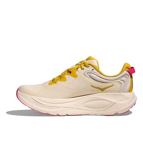 Hoka Womens Gaviota 6 Wide Birchyellow Gold Running Shoes Free Shipping