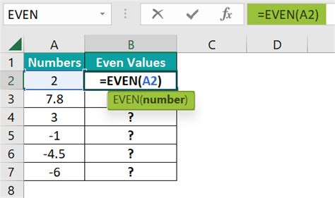 Even Function In Excel Formula Examples How To Use