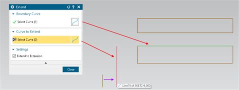 Extending Curves In Nx Sketch Cad Tips Extending Curves In Nx Sketch Cad Tips