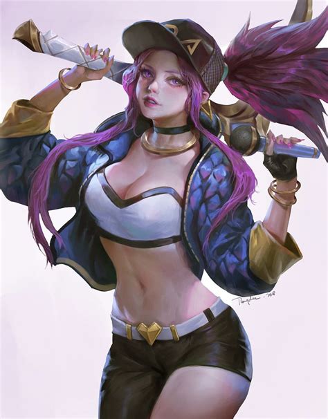 K DA Akali Fan Art Rayden Chen On ArtStation At Https Artstation Com Artwork