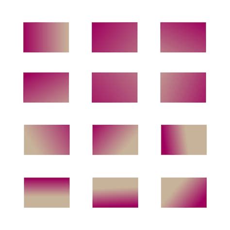 화려한 그라데이션 컬렉션 프리미엄 벡터