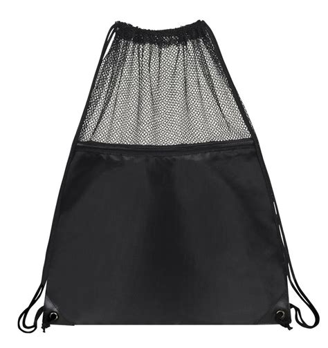 Mesh Drawstring Backpacks EDS1221BK We Add Color To Your Packaging