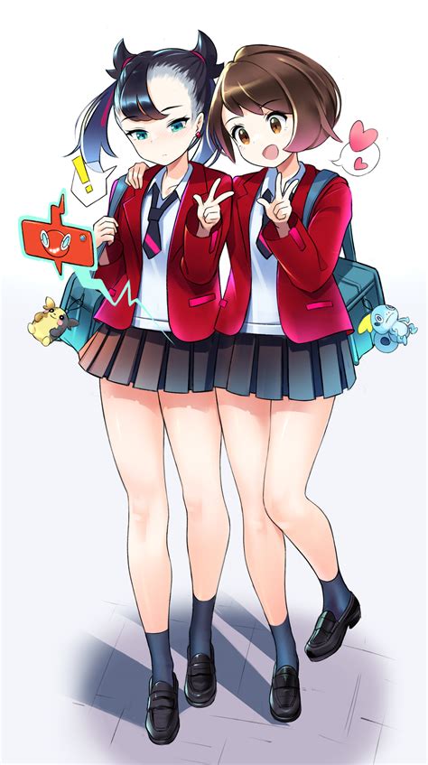 Marnie Gloria Rotom Morpeko Rotom Phone And 3 More Pokemon And 1 More Drawn By Tm