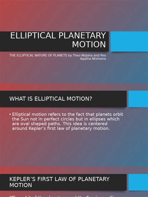 Understanding Elliptical Planetary Motion Pdf