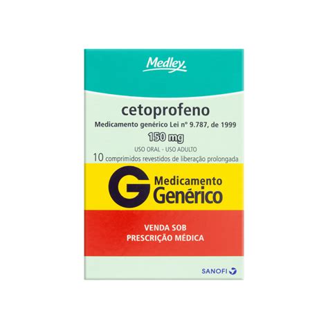 Cetoprofeno 150mg C10 Comprimidos Medley Medley Industria Far