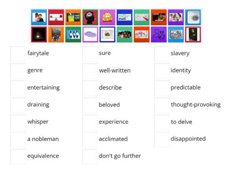 Form 7 Лексика Match Up