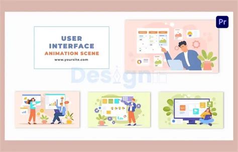 Vector Animation Of Virtual Assistant Performing Tasks Premiere Pro