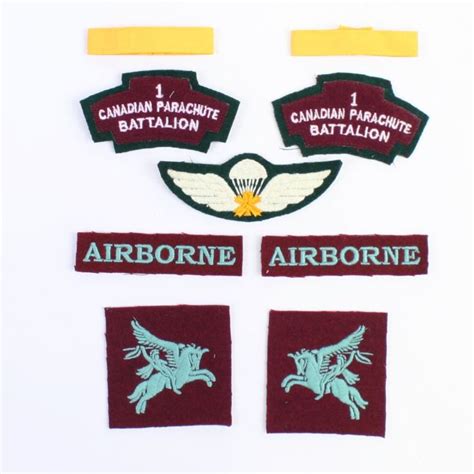 1st Canadian Parachute Battalion 6th Airborne Div Normandy Badge Set