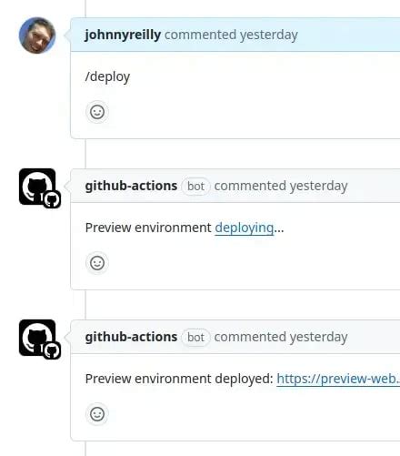 Slash Command Your Deployment With Github Actions Johnnyreilly