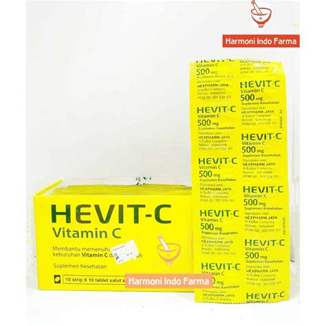 Jual Hevit C 500mg Tab 1 Strip 10 Tablet Shopee Indonesia