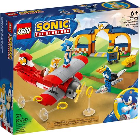 Sonic The Hedgehog Tails Workshop And Tornado Plane 376 Pieces 76991
