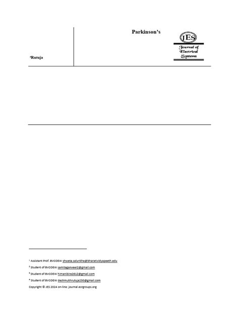 Early Detection Of Parkinsons Disease Using Machi Pdf Support Vector Machine Machine Learning
