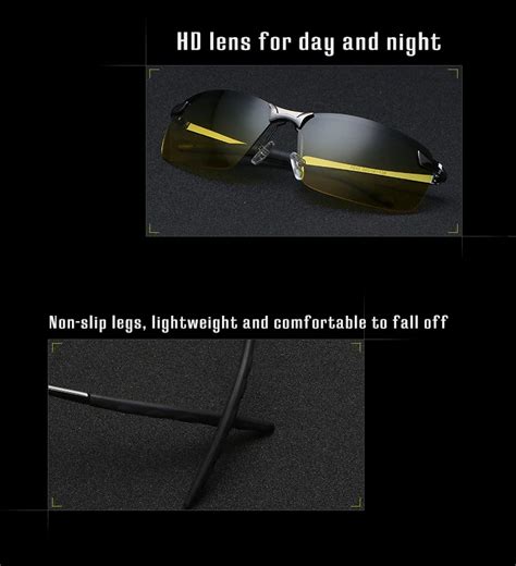 Унисекс очки для дневного и ночного видения солнцезащитные очки для мужчин и женщин