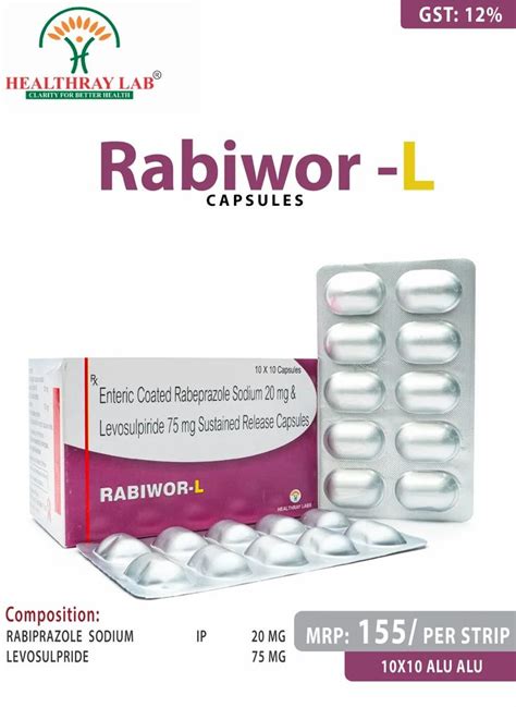 Rabeprazole Sodium Levosulpiride Capsule At ₹ 1550 Box Himuda Phase