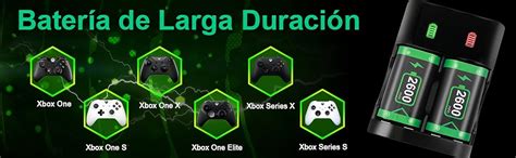 Kit De Carga Rápida Para Xbox Con 2 Baterías Recargables 2600mah