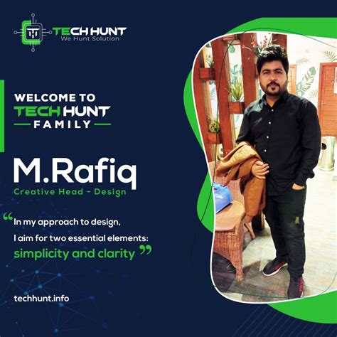 Tech Hunt On Linkedin We Welcome Our New Joiner To The Team Congratulations Muhammad Rafiq We