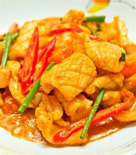 ปลาหมึกผัดไข่เค็มไมโครเวฟ